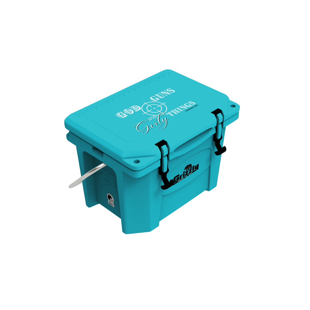 GOD, GUNS, GIRLY THINGS - Grizzly 20 Teal – Grizzly Coolers