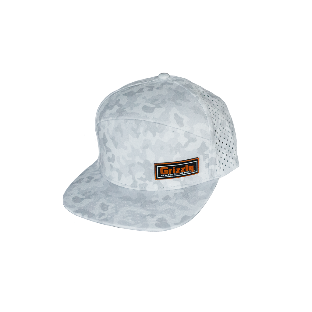 Grizzly Alpha Snow Camo Snapback Cap – Grizzly Coolers